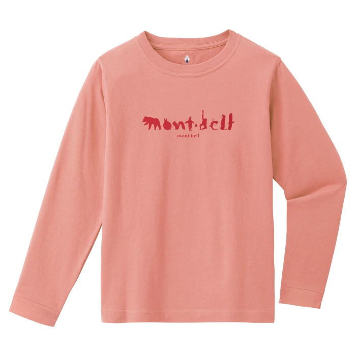 コットン ロングスリーブT Kid's アニマルロゴ 140-160 | Montbell Japan