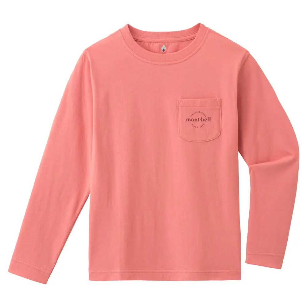 Cotton Long Sleeve Pocket T Kid's 130 - 160 | Montbell America